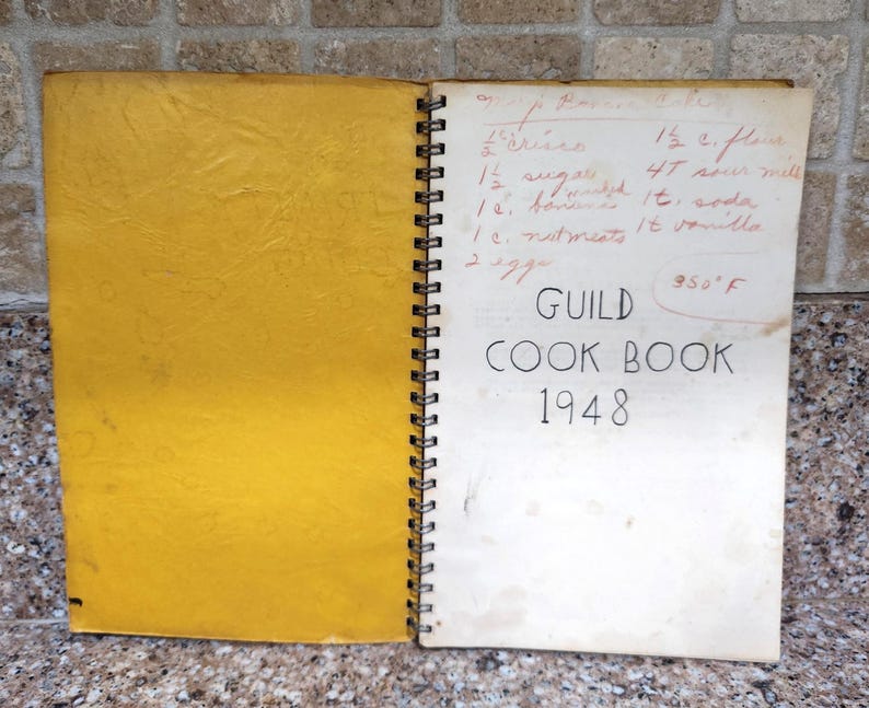Cookbook, Trinity Guild Cookbook, 1948 Flushing, Michigan Vintage ...