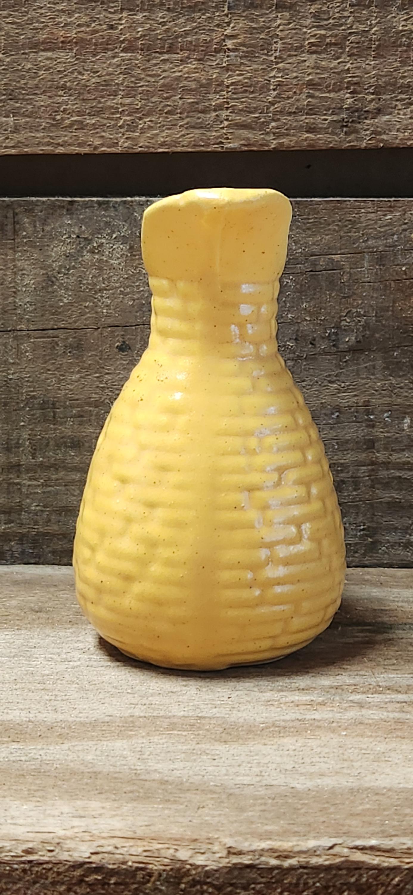 Niloak Art Pottery Yellow Brick Pattern Ewer, Vintage 1940 Mini ...