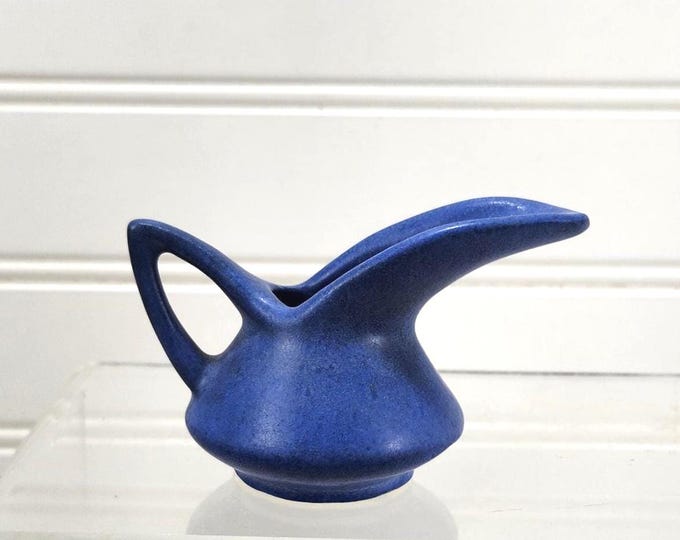 Niloak Art Pottery Blue Flared Mini Pitcher, Vintage: Arkansas 1940 ...