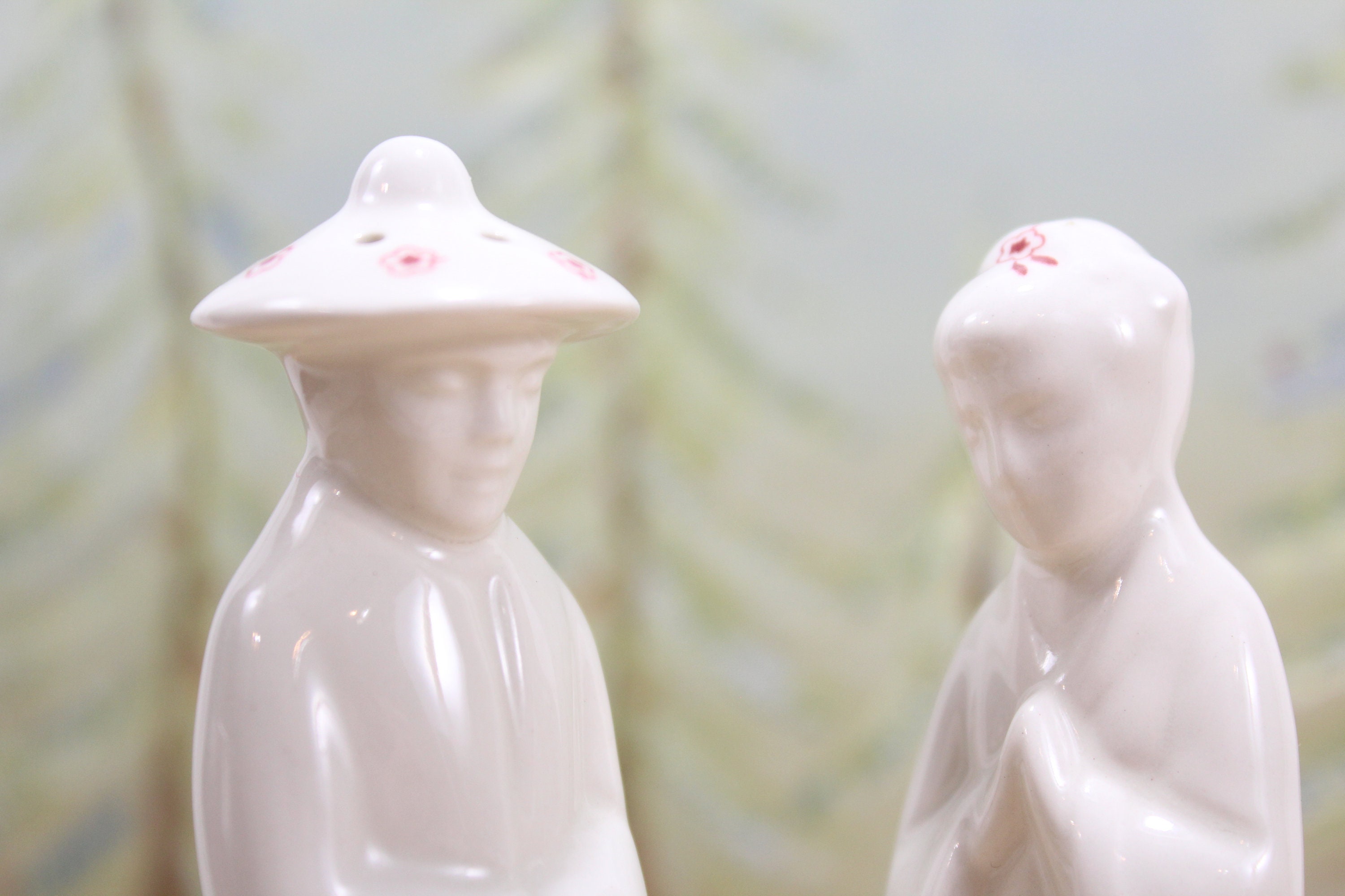 Red Willow Salt and Pepper Shakers, Man and Woman, England, Churchill ...