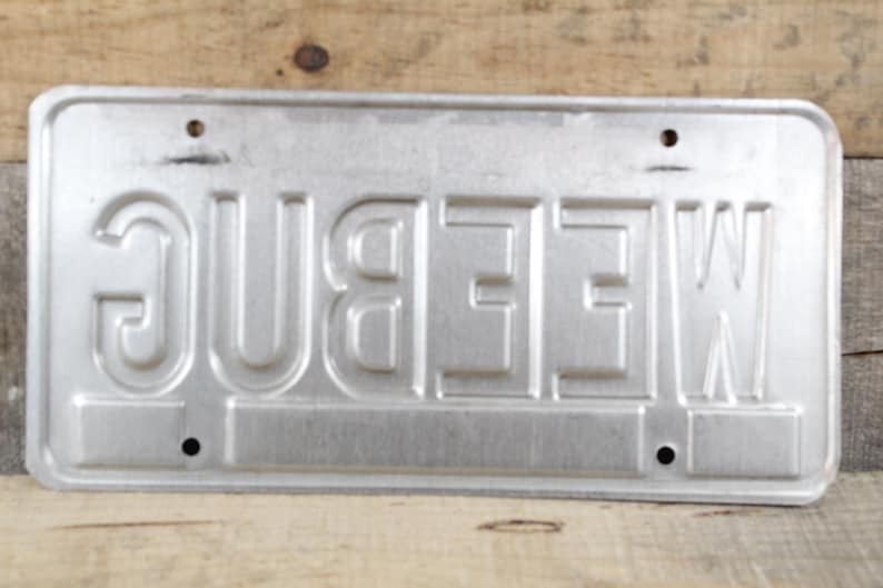 Georgia License Plate Custom Vanity Plate 1983 WEEBUG | Etsy