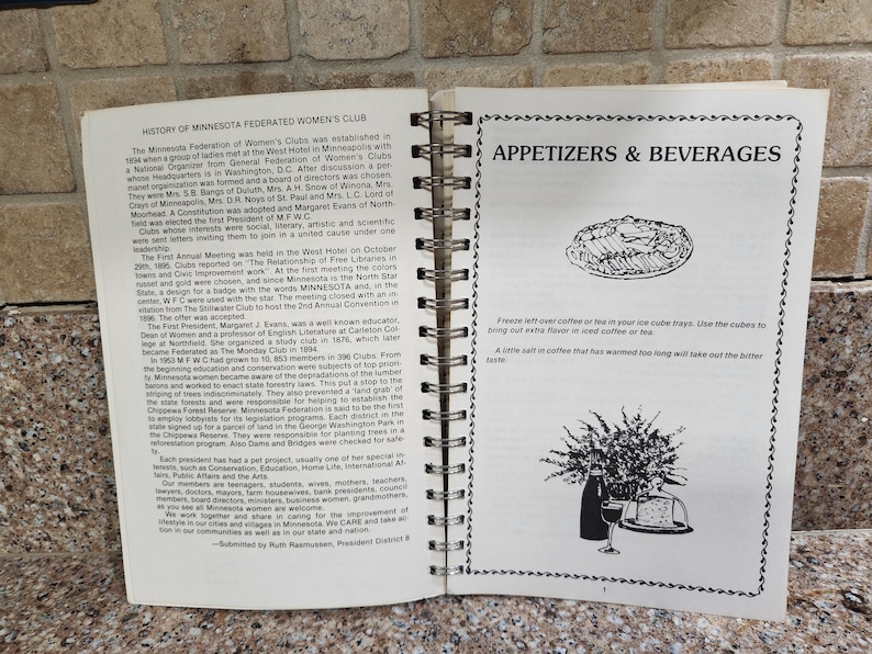 Cookbook, Marvelous Minnesota, Collection of Recipes From Minnesota ...