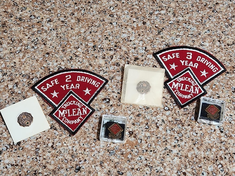 Safe Driving - No Accidents Awards, Patch and 2 Pins, Mclean Trucking ...