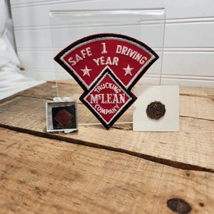Safe Driving - No Accidents Awards, Patch and 2 Pins, Mclean Trucking ...