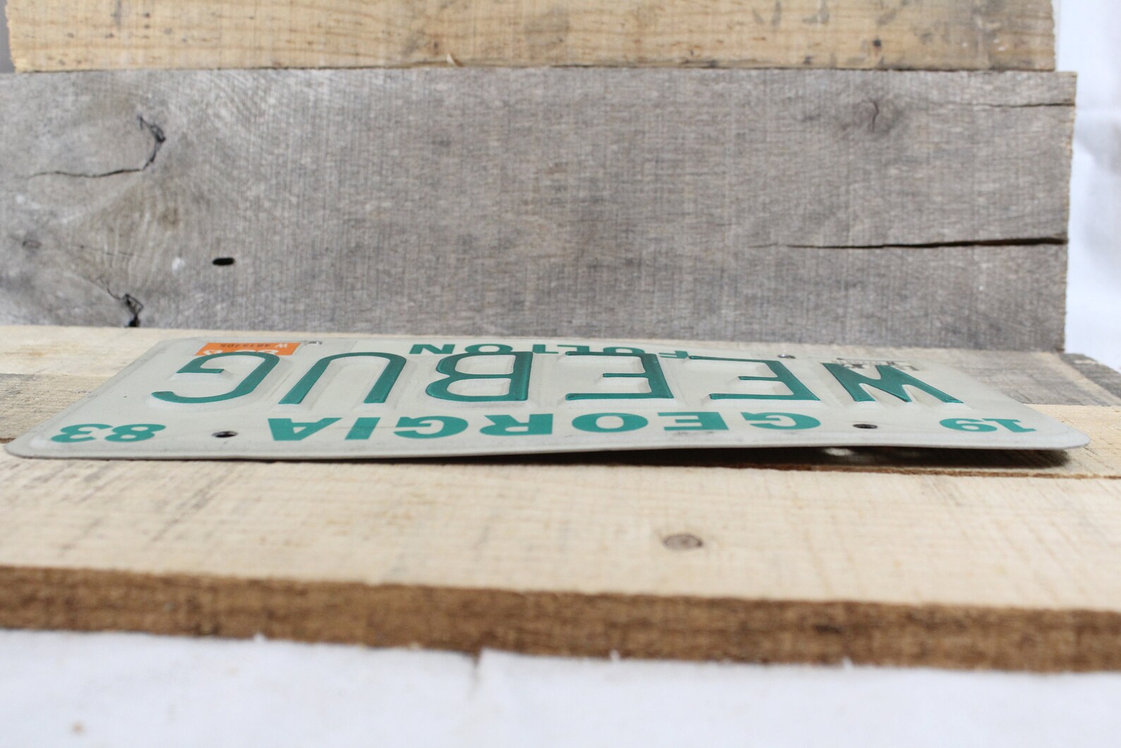 Georgia License Plate Custom Vanity Plate 1983 WEEBUG | Etsy