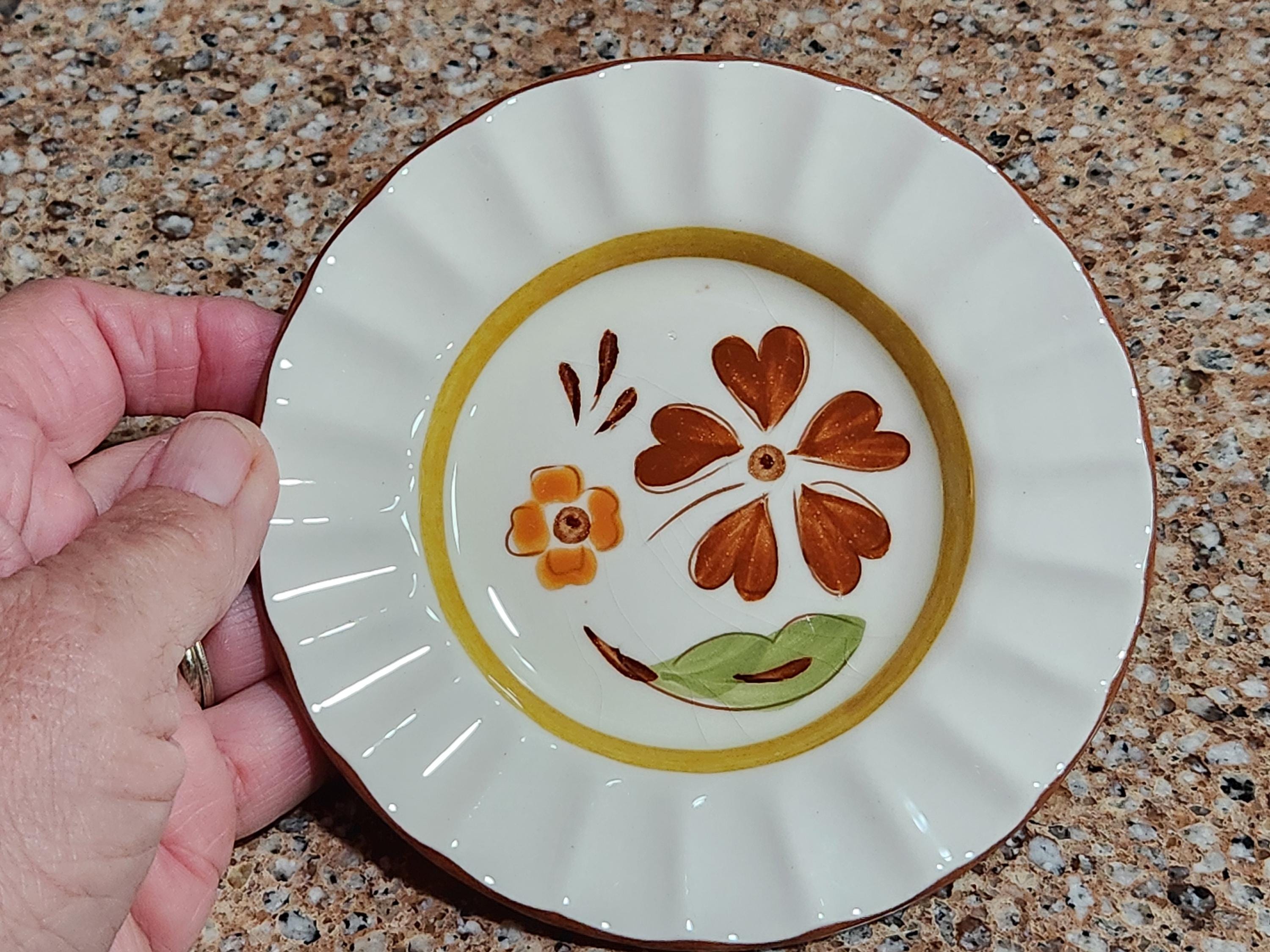 Stangl Pottery, First Love, Ribbed Coaster, Quality Control Piece With ...