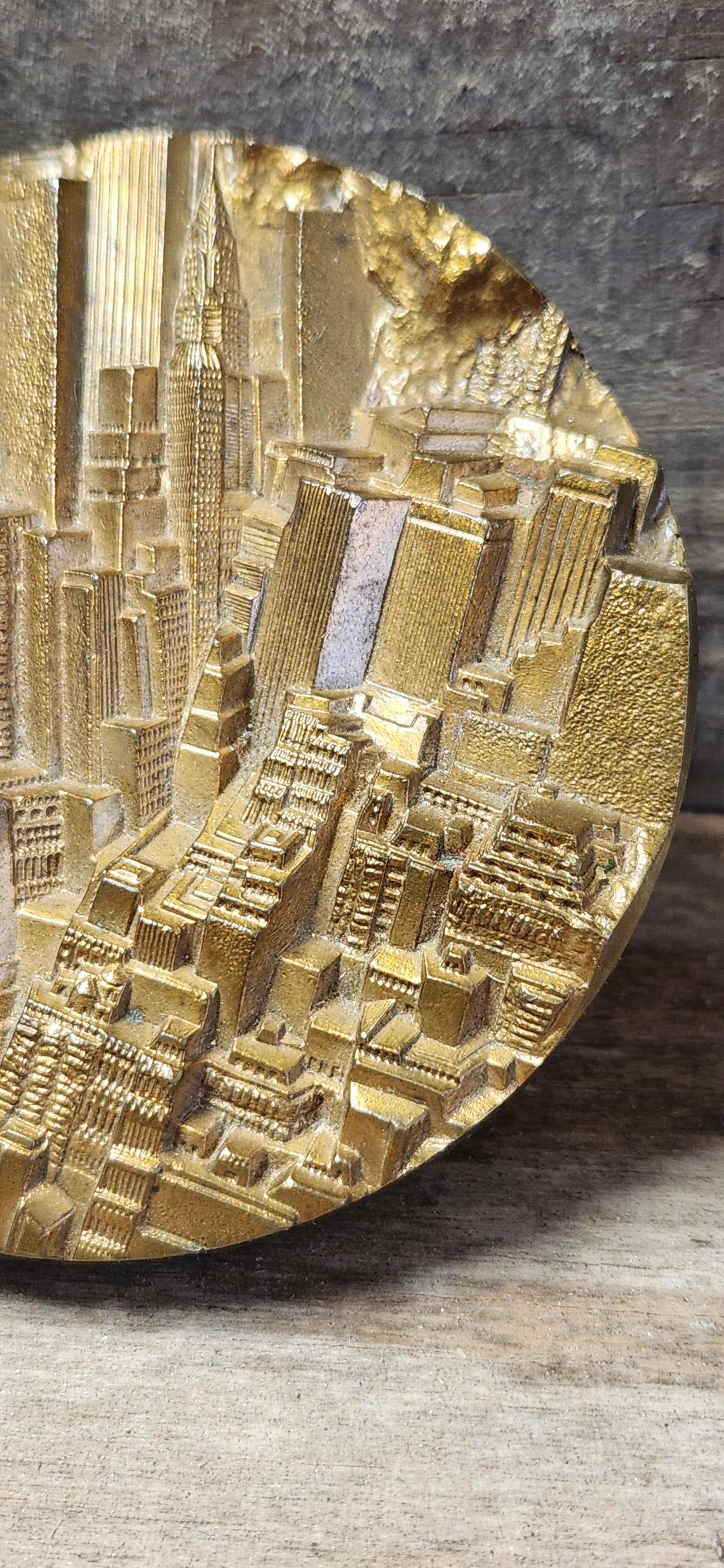 Bronze Medallion, Therese Dufresne, 1979 Br Flor New York City ...