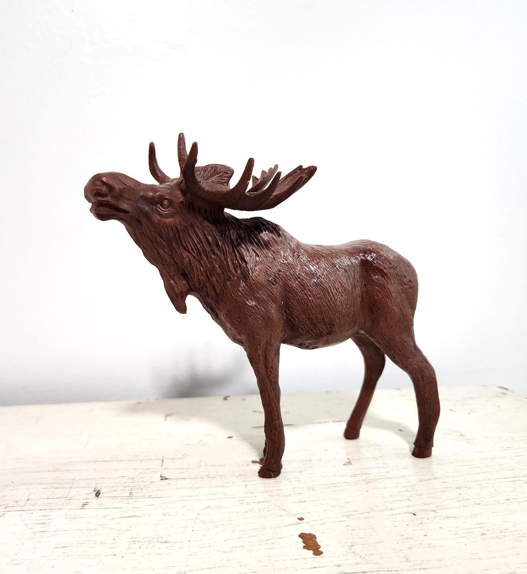 Red Mill Moose - Resin Animal Figurine #233, Vintage Standing Moose - Etsy