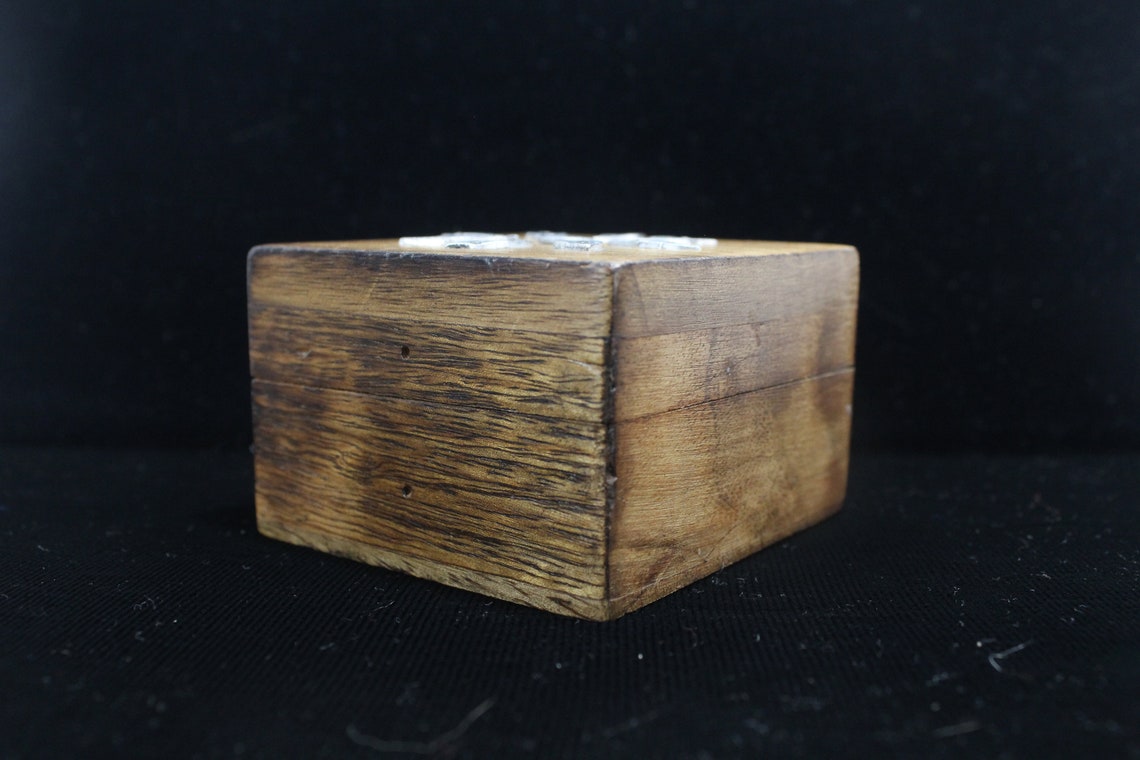 Hand Crafted Unique One of a Kind Wooden Box With Metal Art | Etsy