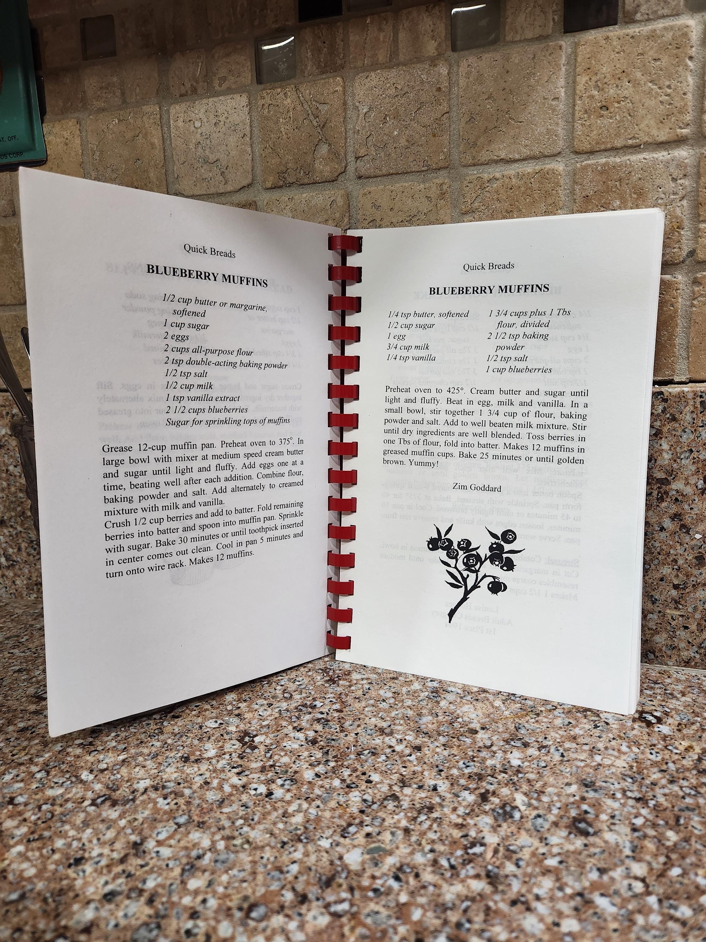 Cookbook - the Red White and Blueberry Cookbook, Krafters Klatch ...