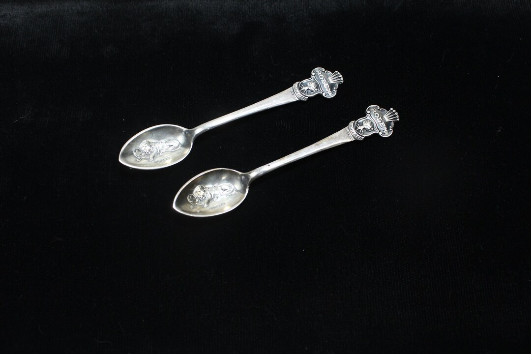 Rolex Souvenir Spoons, Lucerne B 100 12 Mark on Back, Lion in Spoon ...