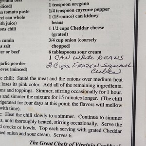 Cookbook - Best of the Best From Virginia, Selected Recipes 4th Print ...