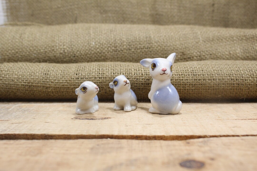 Wade England, Happy Family Rabbits, Set of 3 Bunnies, 1978-1984 Time ...
