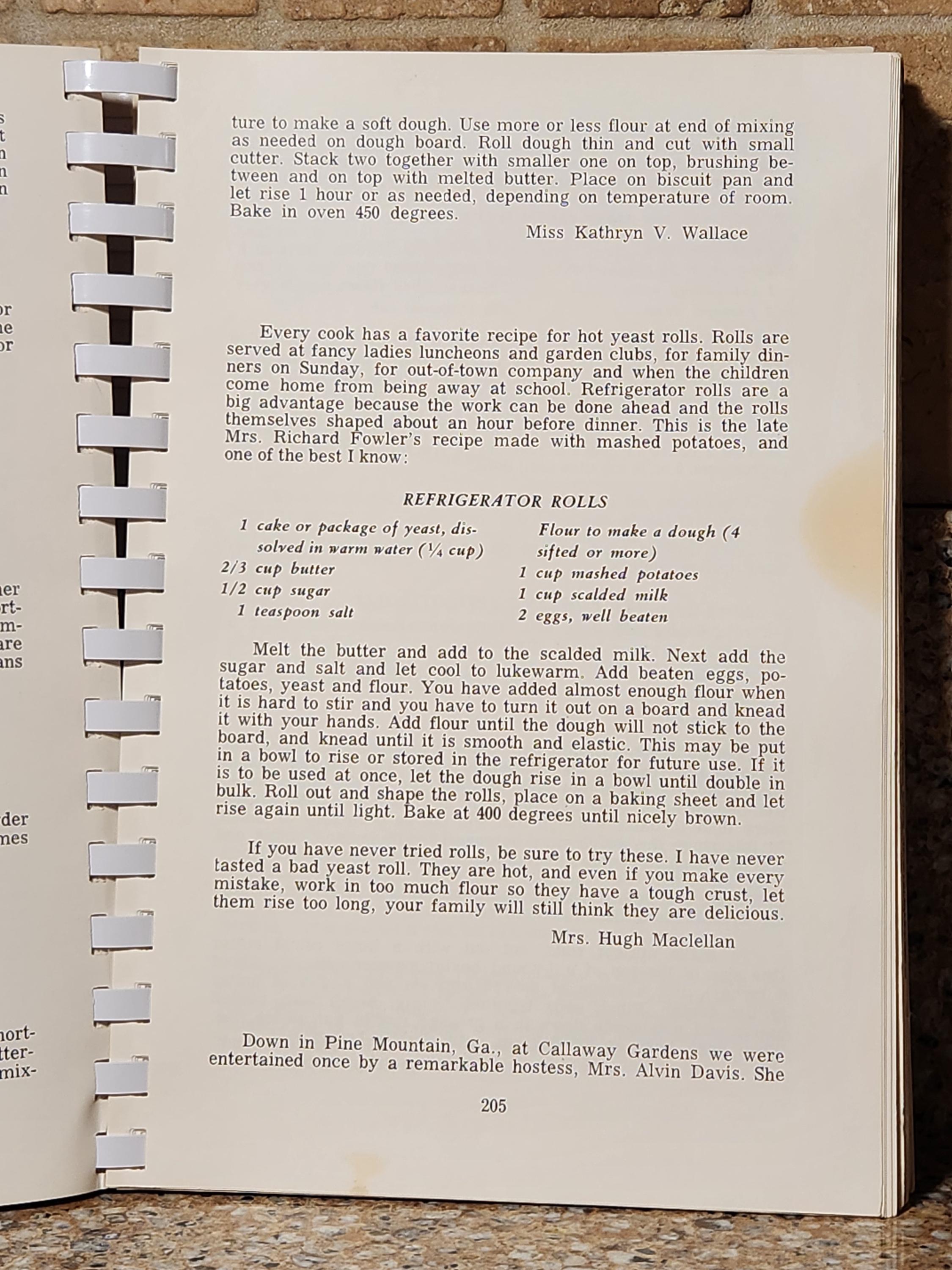 Cookbook - Helen Exum's Chattanooga Cook Book, Vintage: 1970 Spiral ...