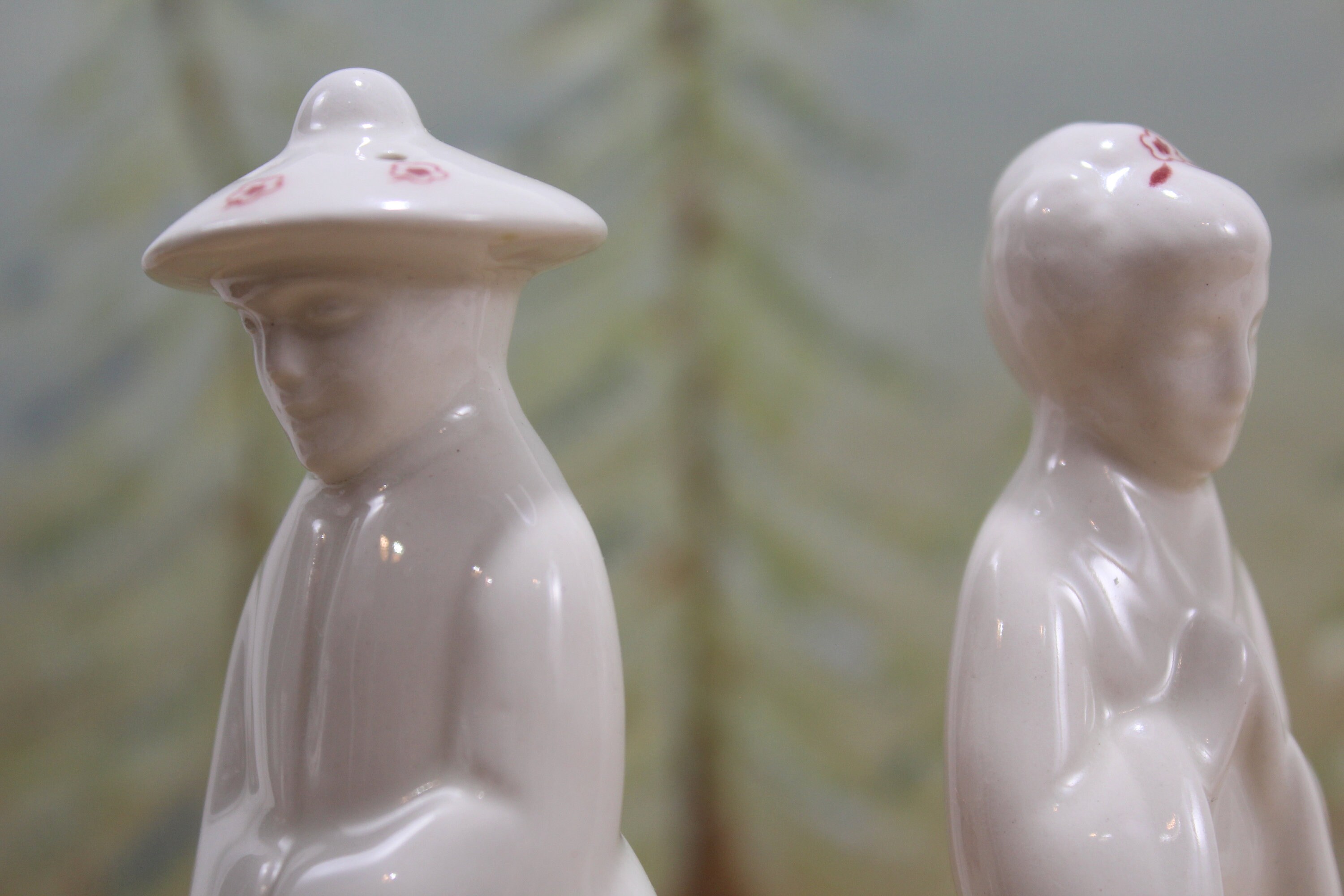 Red Willow Salt and Pepper Shakers, Man and Woman, England, Churchill ...