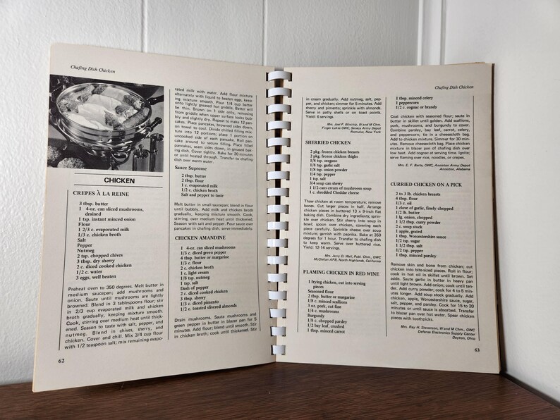 Cookbook - Recipes on Parade, Fondue and Buffet, Vintage: 1972 Spiral ...