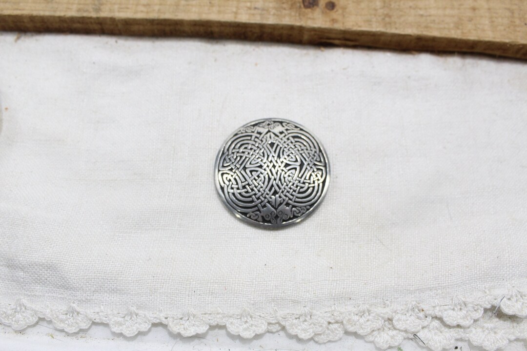 Celtic Pin Marked SJC, St. Justin Cornwall C, England Company, Round ...