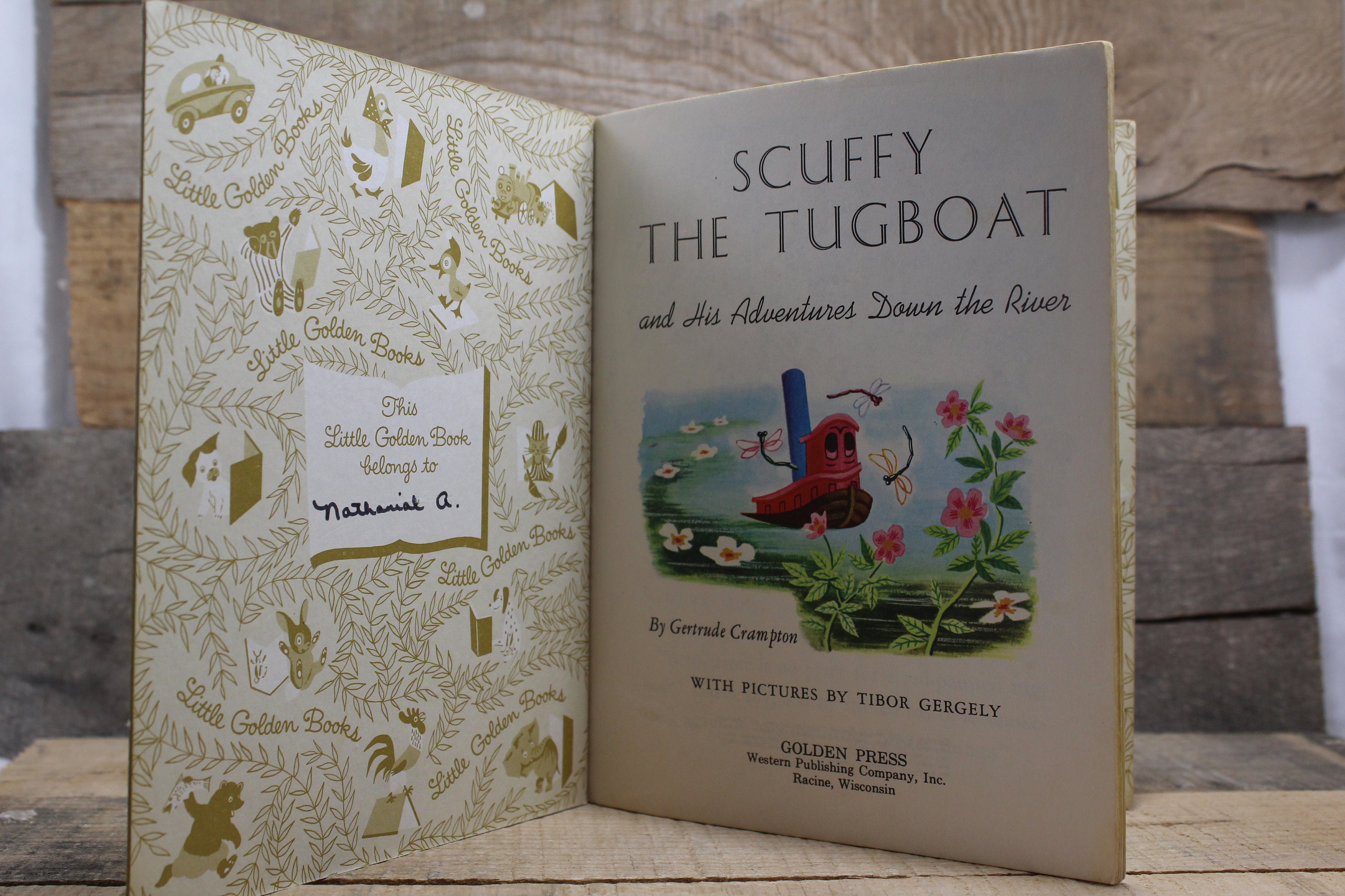 Scuffy the Tugboat Vintage 1981 Little Golden Book 305-31 - Etsy