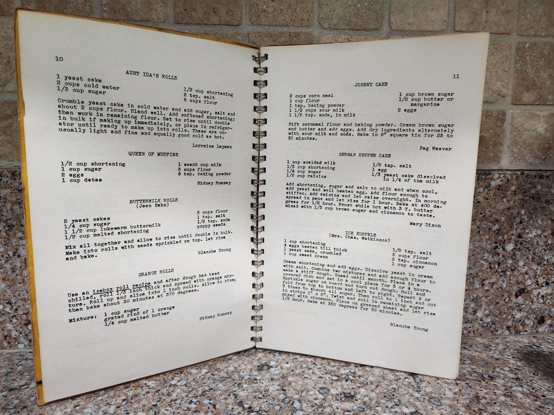 Cookbook, Trinity Guild Cookbook, 1948 Flushing, Michigan Vintage ...