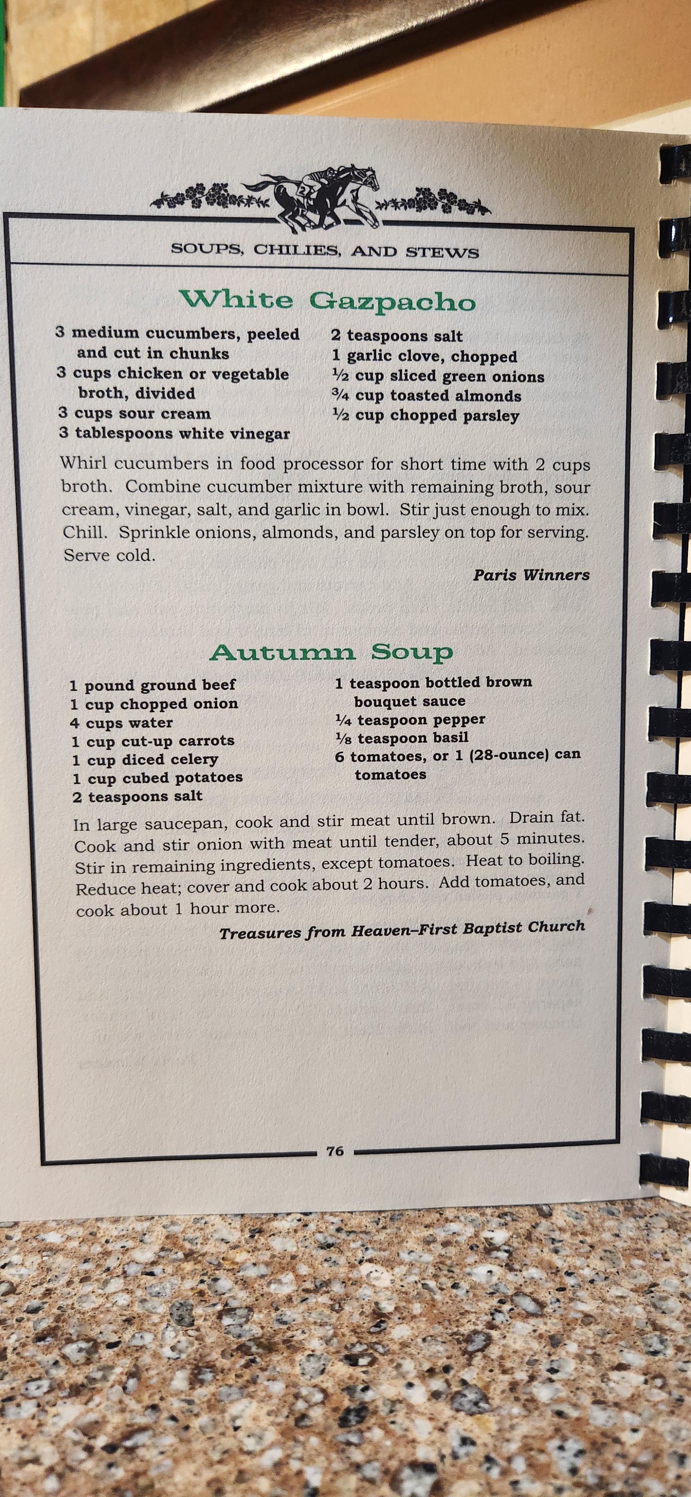 Cookbook - Best of the Best From Kentucky, Selected Recipes 2nd Print ...