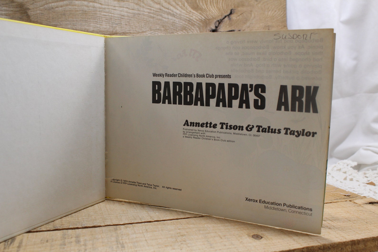 Barbapapa's Ark 1974 Xerox Ed Hardcover Children's - Etsy