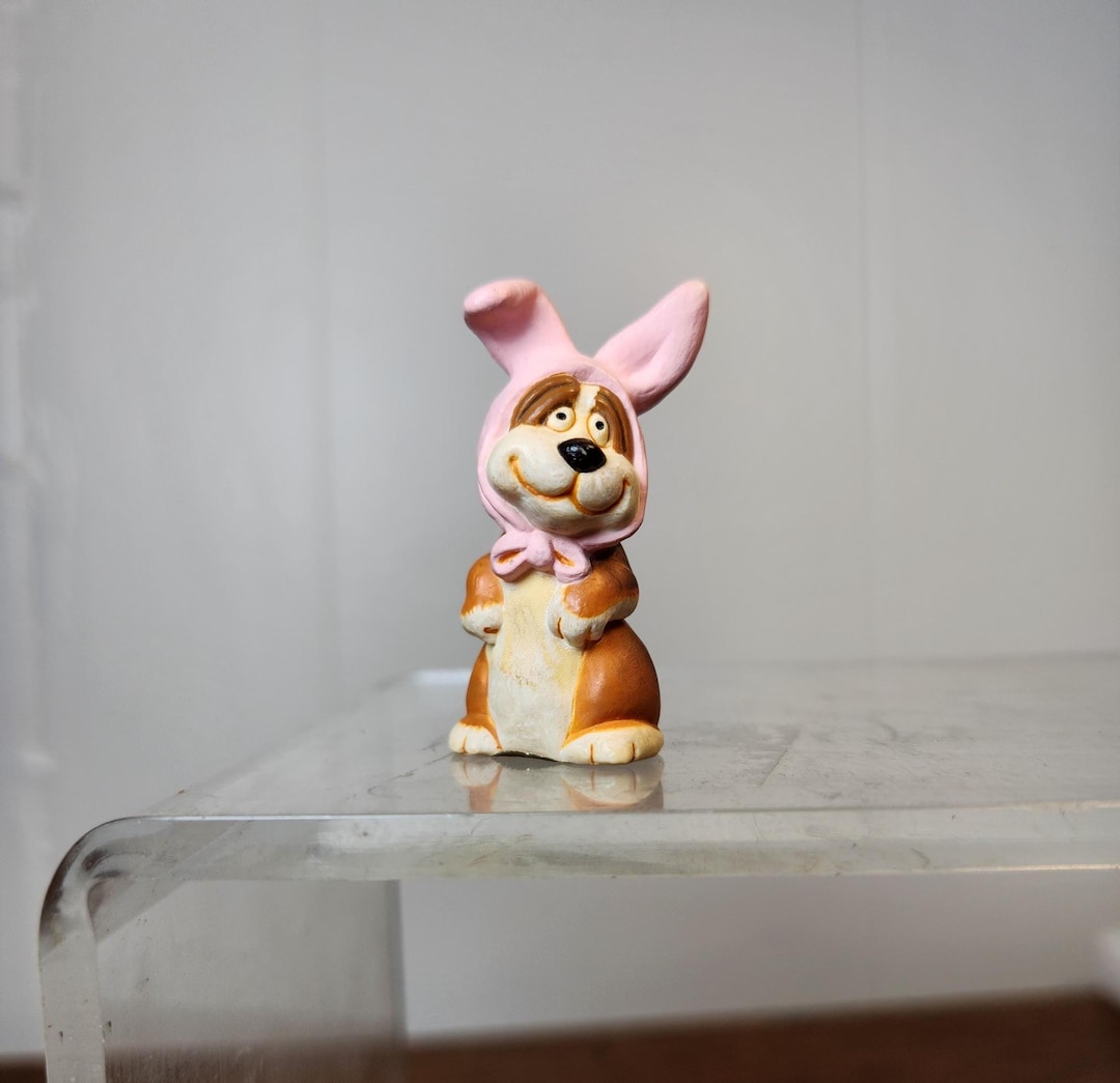 Hallmark, 1987 Sebastian With Bunny Ears, Hound Dog, EHA 4167, Merry ...