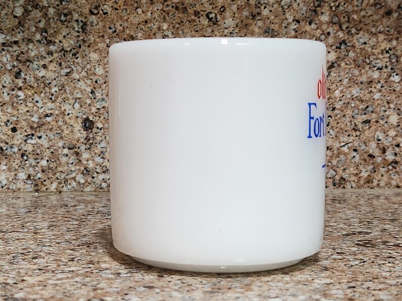 Federal Glass Milk Glass Coffee Mug, Old Fort Henry, Souvenir Kingston ...