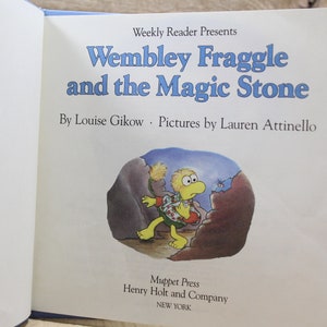 Fraggle Rock Wembley Fraggle and the Magic Stone, Weekly Reader Books ...
