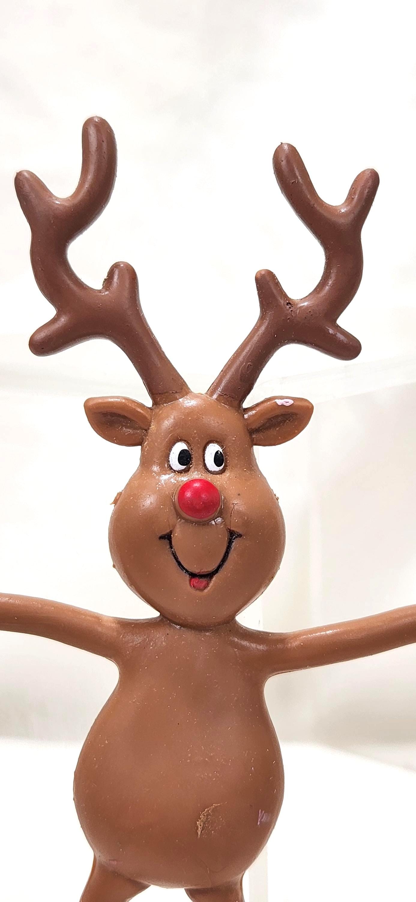 Russ Bendable Reindeer With Ice Cream Cone, Pop Culture, Vintage 1980's ...