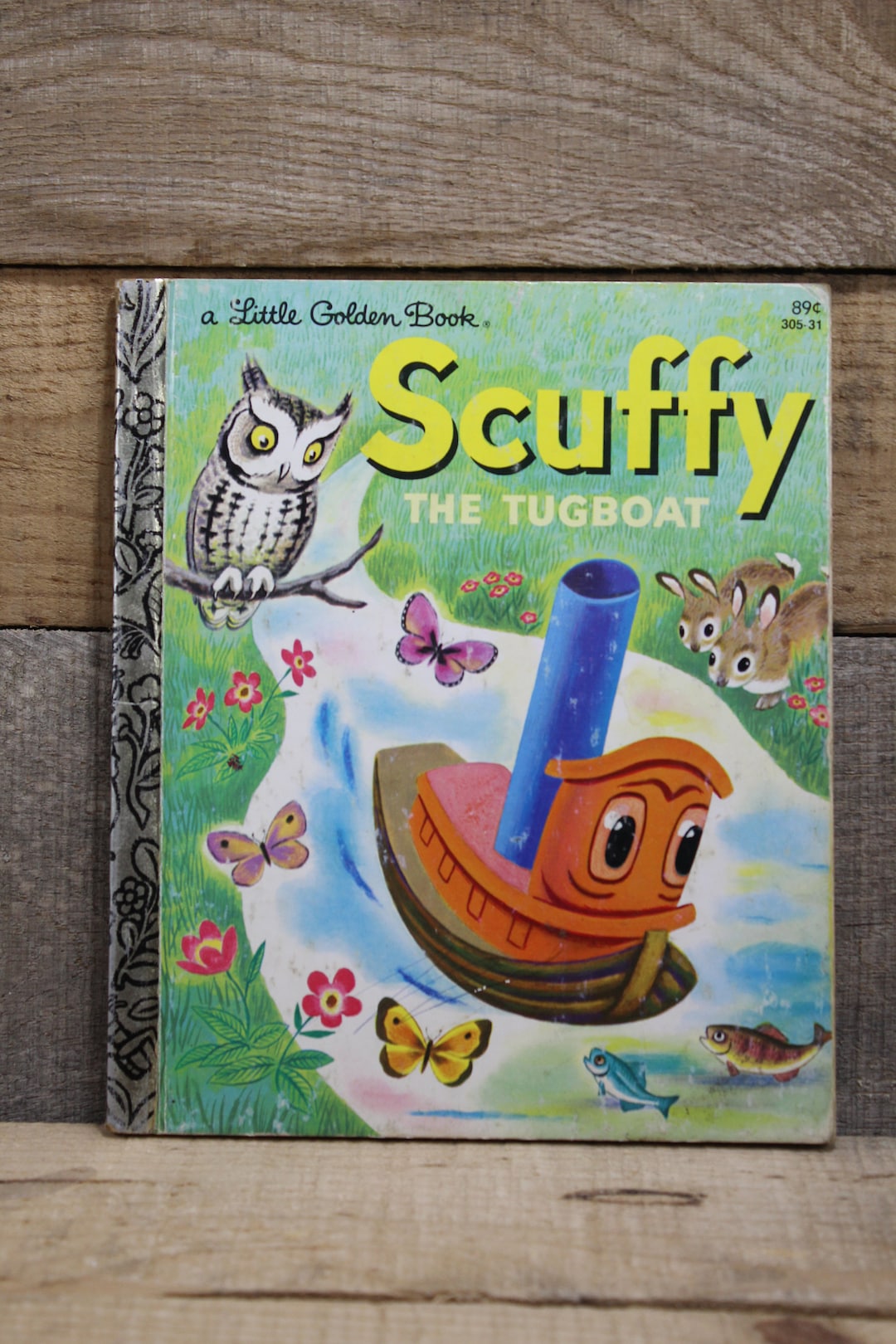 Scuffy the Tugboat, Vintage 1981 Little Golden Book, #305-31 Hardcover ...