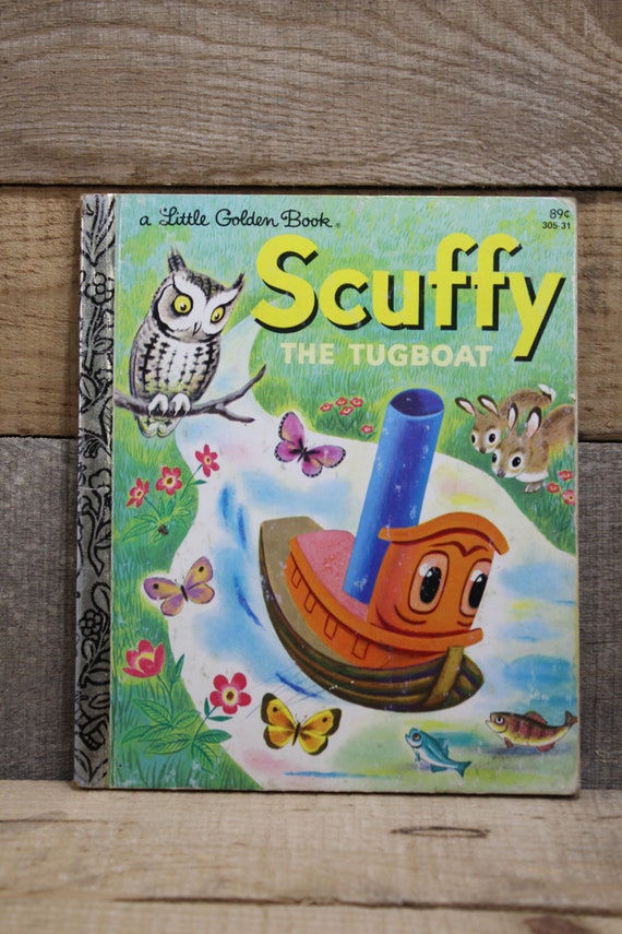 Scuffy the Tugboat Vintage 1981 Little Golden Book 305-31 | Etsy