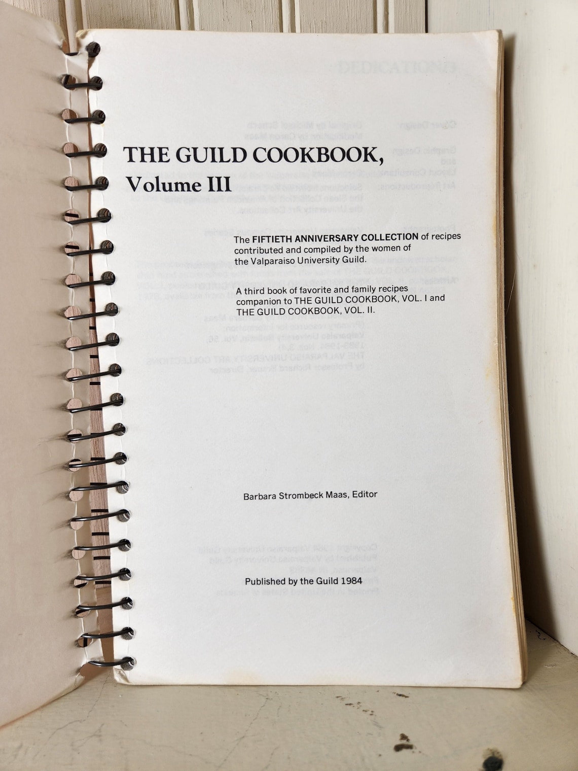 COOKBOOK- the Guild Vol. 3 Cookbook, National Valparaiso University ...