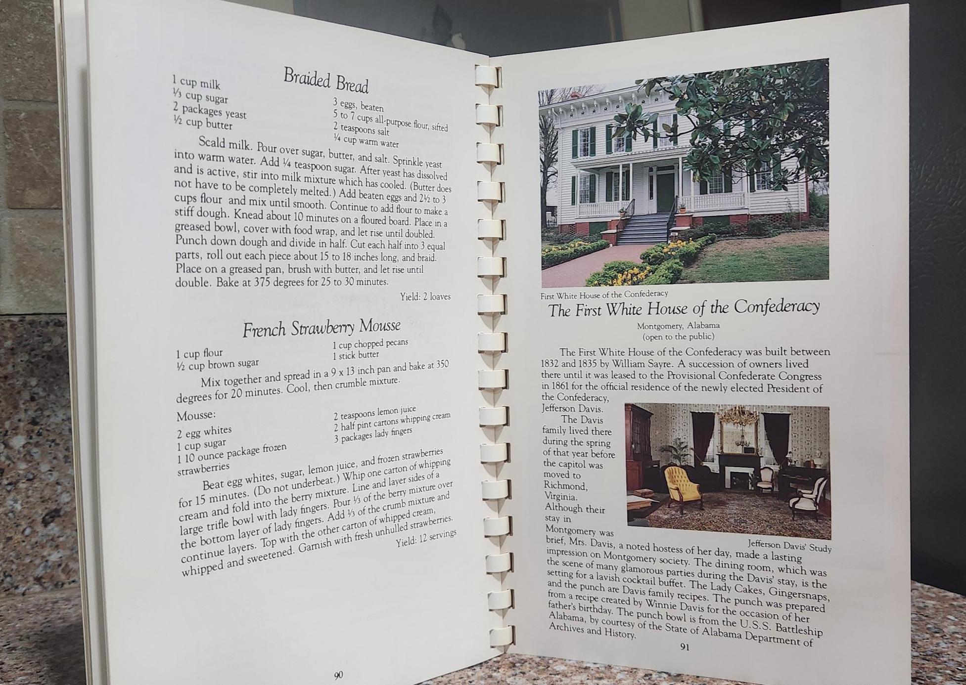Cookbook - the Alabama Heritage Cookbook, Vintage 1984 Spiral Softcover ...