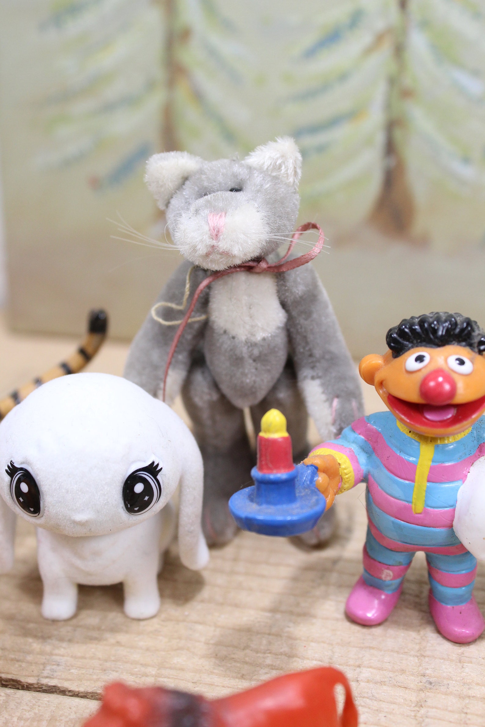 Junk Drawer Lot of 12 Items, Toys, Sesame Street, Crayola, Jointed Cat ...