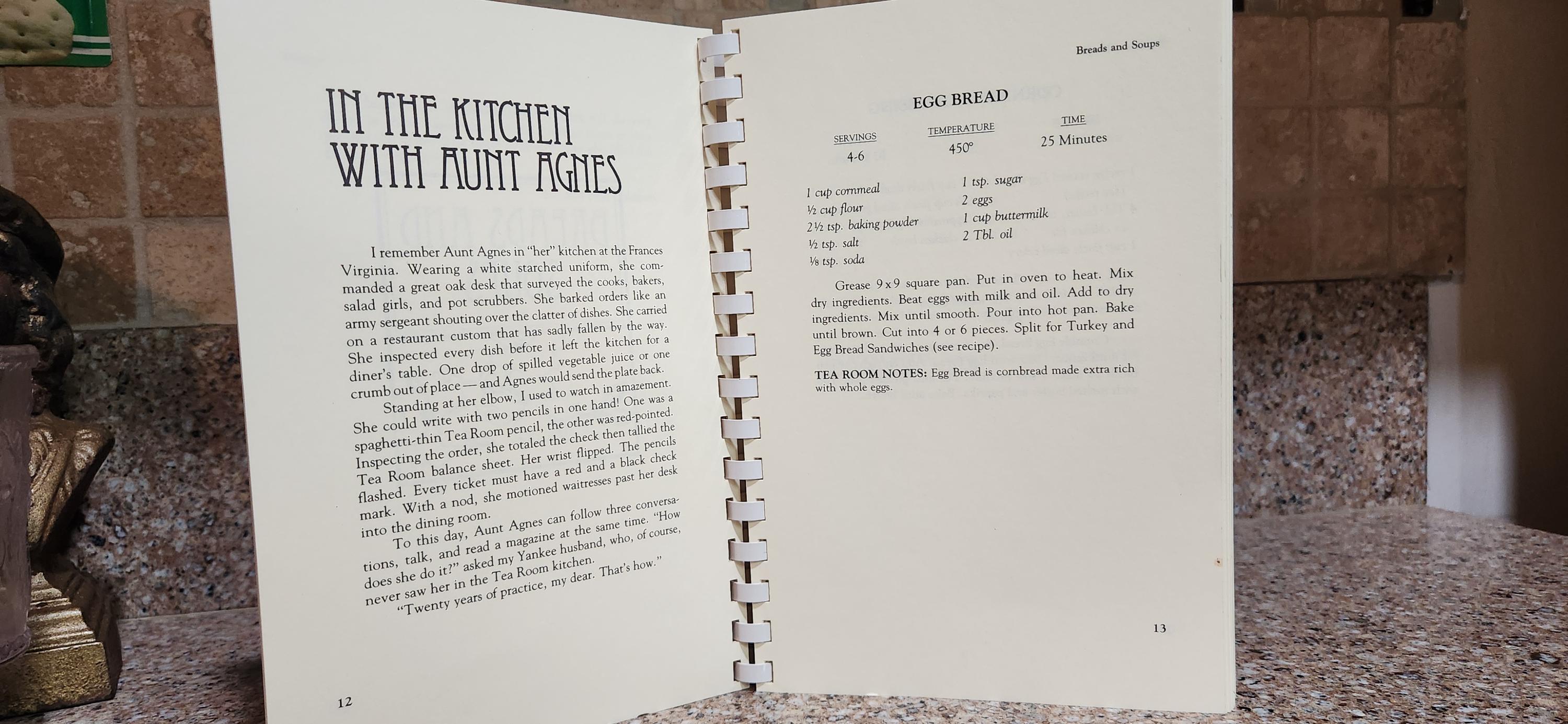 Cookbook - the Frances Virginia Tea Room Cookbook, Atlanta, Georgia ...