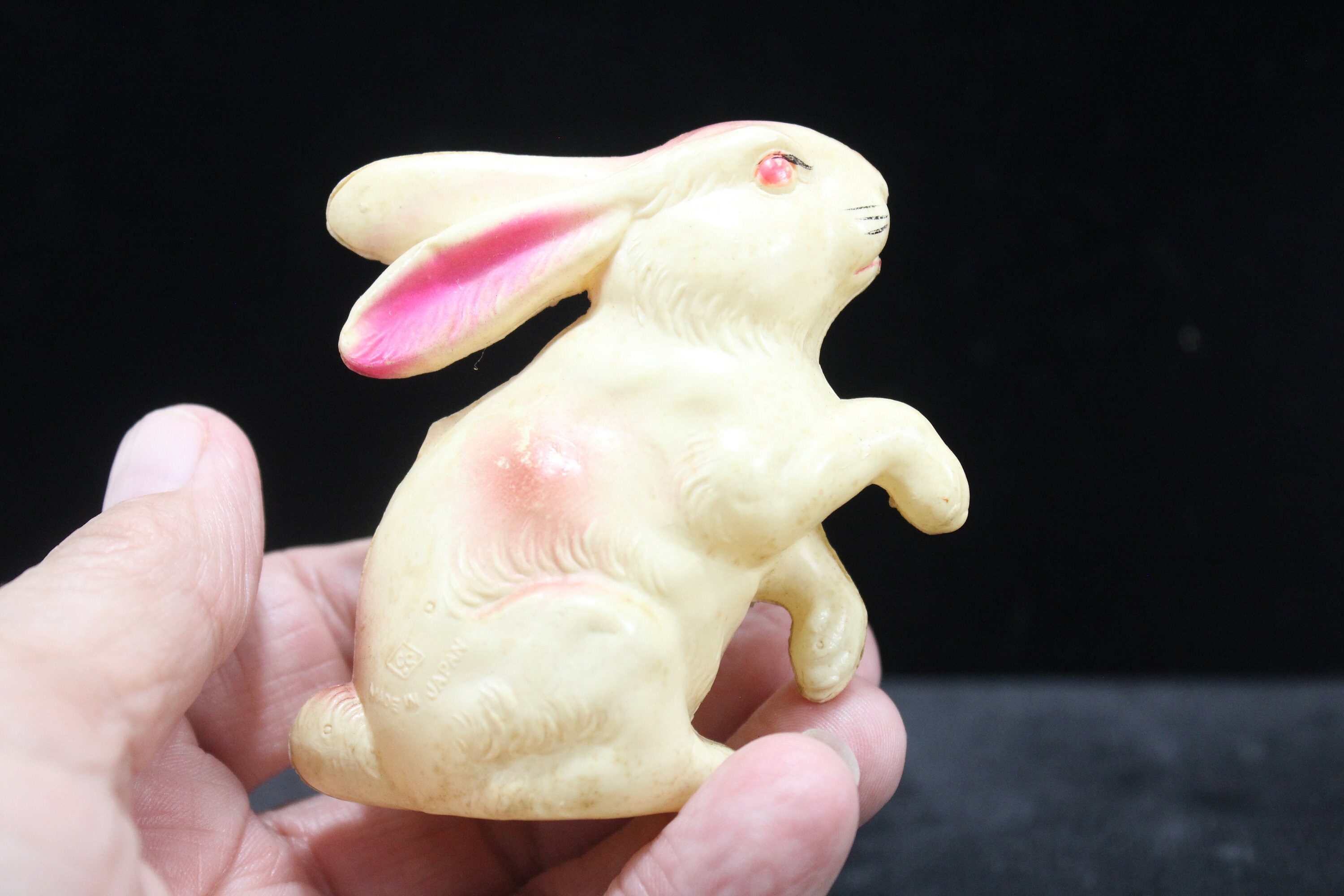 Celluloid Rabbit Rattle, Made in Japan, 1930's Diamond CC Mark, Antique ...