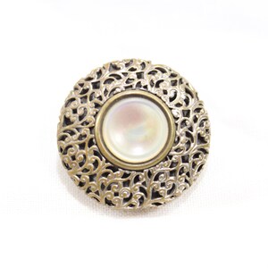 Button Antique Old Metal Button Superfin Paris Filigree - Etsy