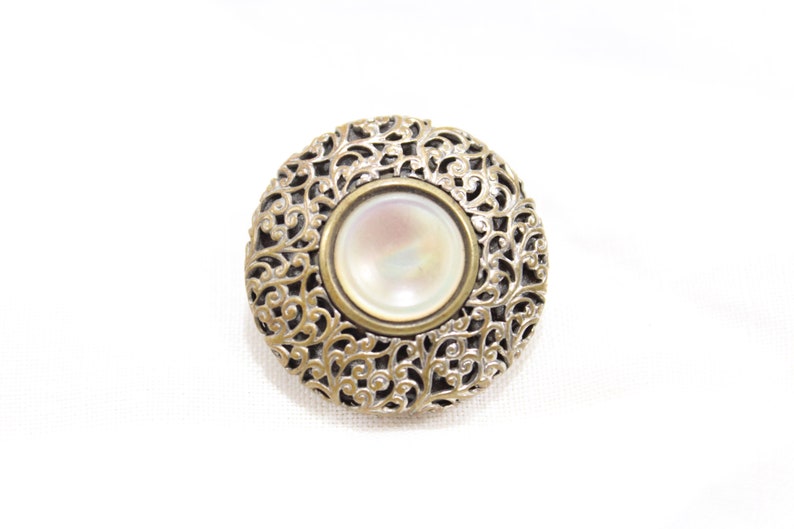 Button Antique Old Metal Button Superfin Paris Filigree - Etsy