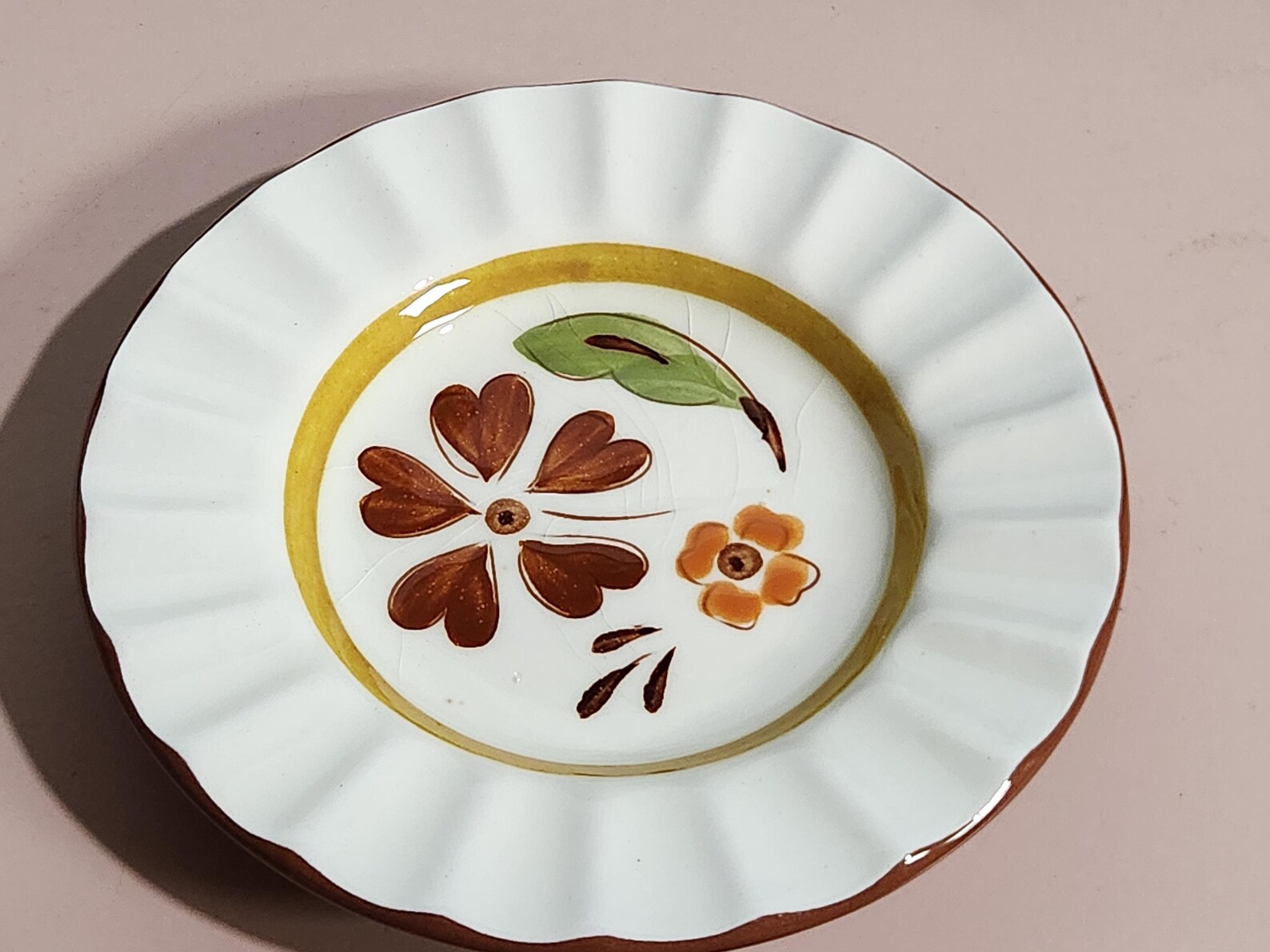 Stangl Pottery, First Love, Ribbed Coaster, Quality Control Piece With ...