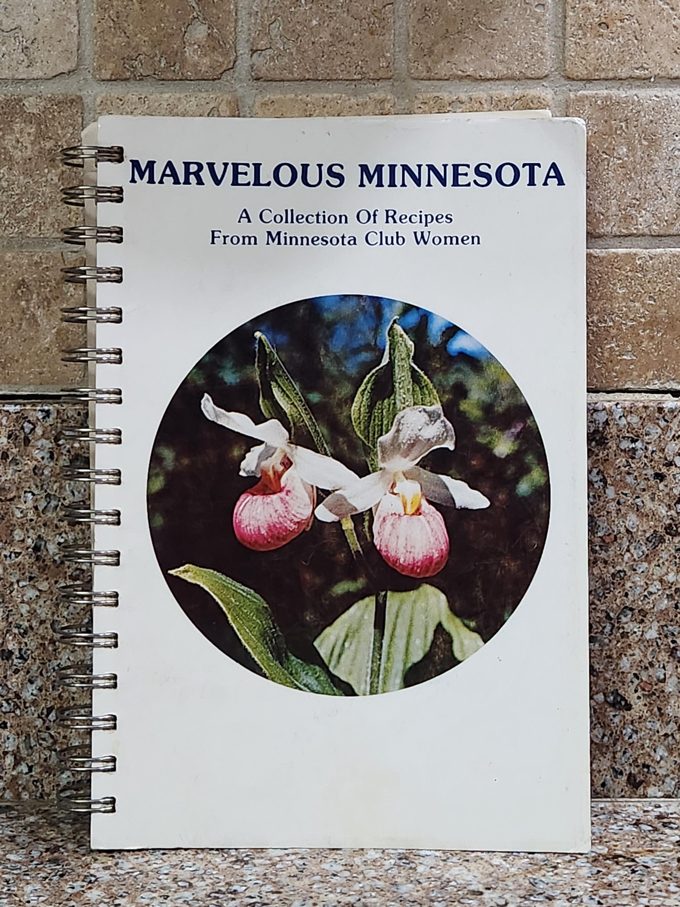 Cookbook, Marvelous Minnesota, Collection of Recipes From Minnesota ...