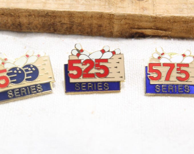 WIBC Bowling Award Pin, Series Games 22 Lapel Pins, Vintage 1990's ...