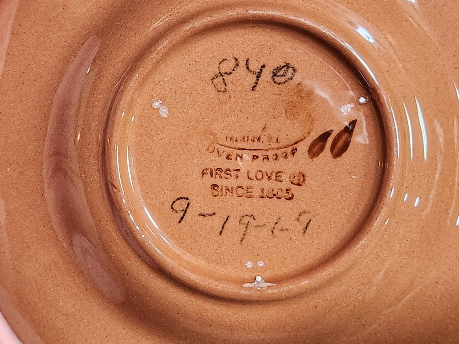 Stangl Pottery, First Love, Ribbed Coaster, Quality Control Piece With ...