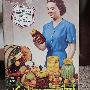 Cookbook Recipe Booklet, Kerr Home Canning Book, National Nutrition ...