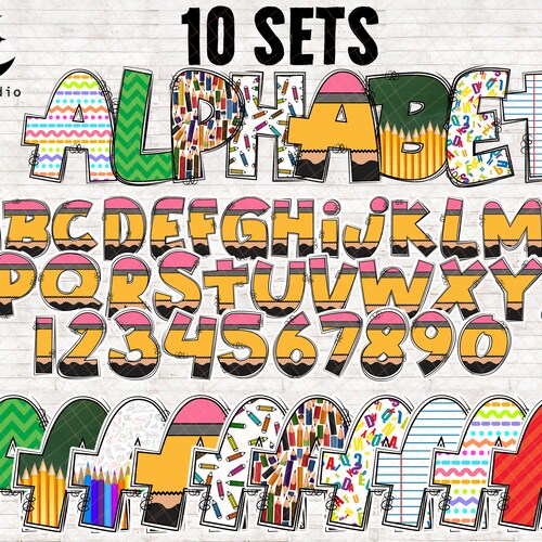 Superhero Doodle Alphabet Bundle Superhero PNG Letters - Etsy