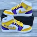 Custom Painted Jordan 1 Mid, Custom Jordans, Custom Painted Portrait ...