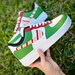 Custom Christmas AF1, Hand Painted Christmas Sneakers, Custom Shoes ...