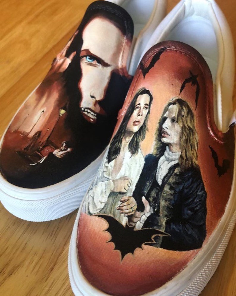 Custom Handpainted Vampire Vans, Interview With the Vampire, Fanart ...