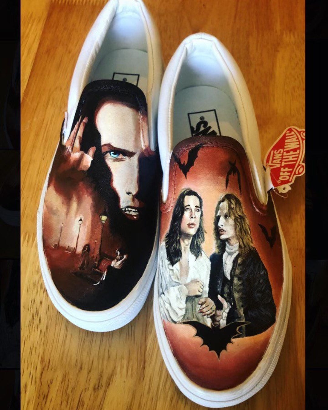 Custom Handpainted Vampire Vans, Interview With the Vampire, Fanart ...