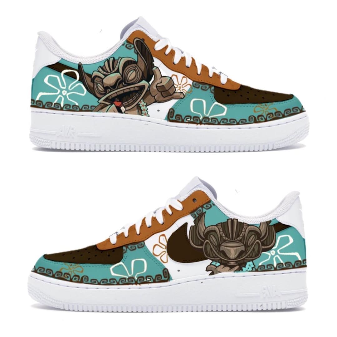 Custom Hand Painted Lilo and Stitch AF1, Handpainted Shoes, Custom ...