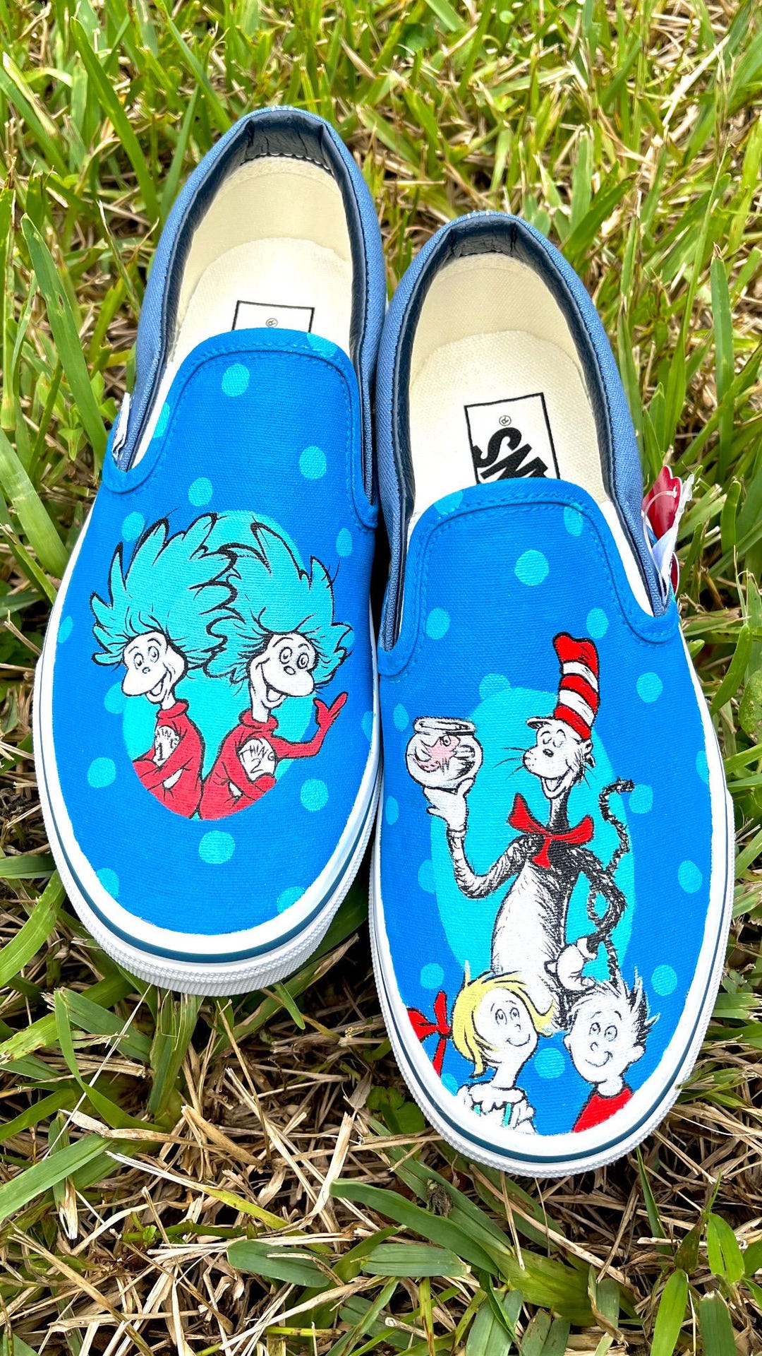 Custom Vans, Custom Cartoon Shoes, Painted Vans, Gift for Her, Gift for ...